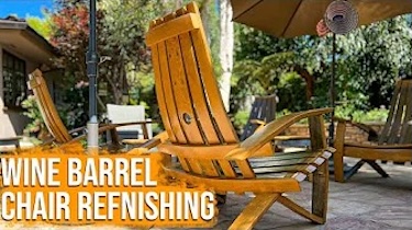 Golden Oak Wine Barrel Furniture Refinishing | Teak Master
