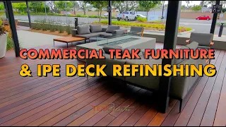 Commercial Teak Furniture and Ipe Deck Refinishing | Teak Master